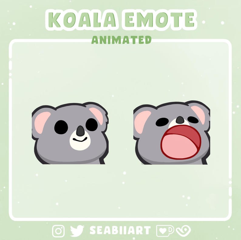 Koala | Animated Pop Yap Yapping Emote for Twitch, Discord and Youtube ...