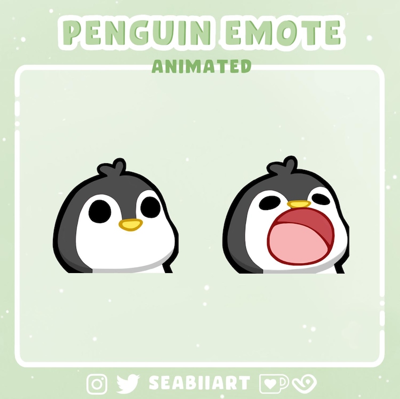 Penguin | Animated Pop Emote for Twitch, Discord and Youtube | 2 ...
