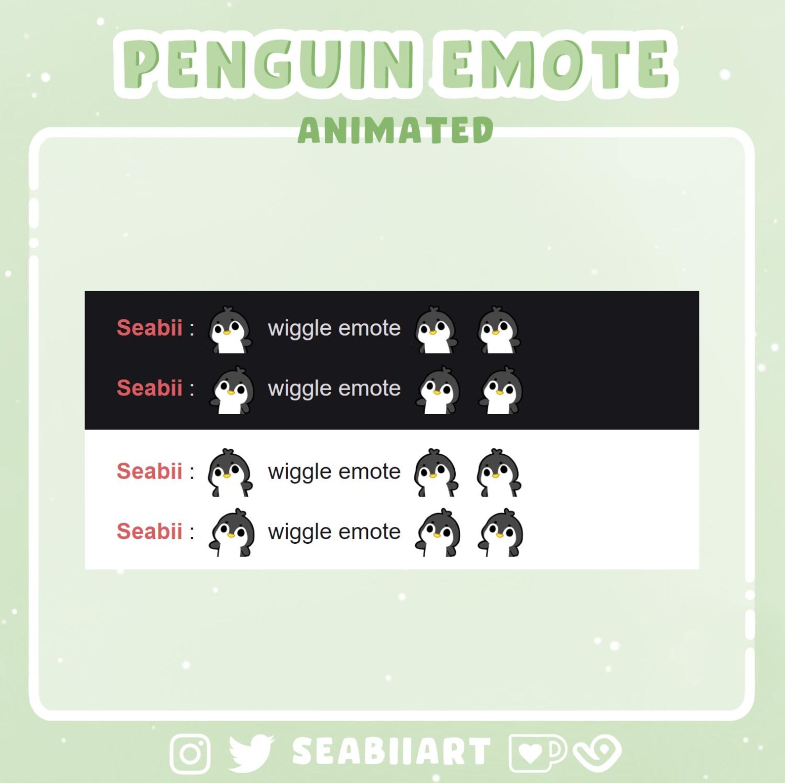 Penguin | Animated Wiggle Dance Emote for Twitch, Discord and Youtube ...