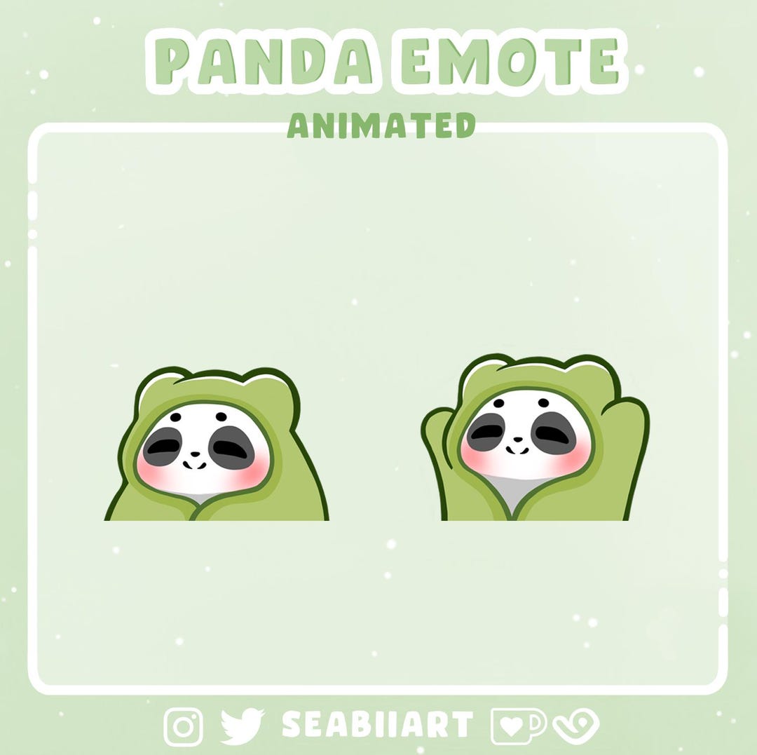 Animated Panda Emote: Blankie Comfy Dance, Twitch/discord/youtube ...