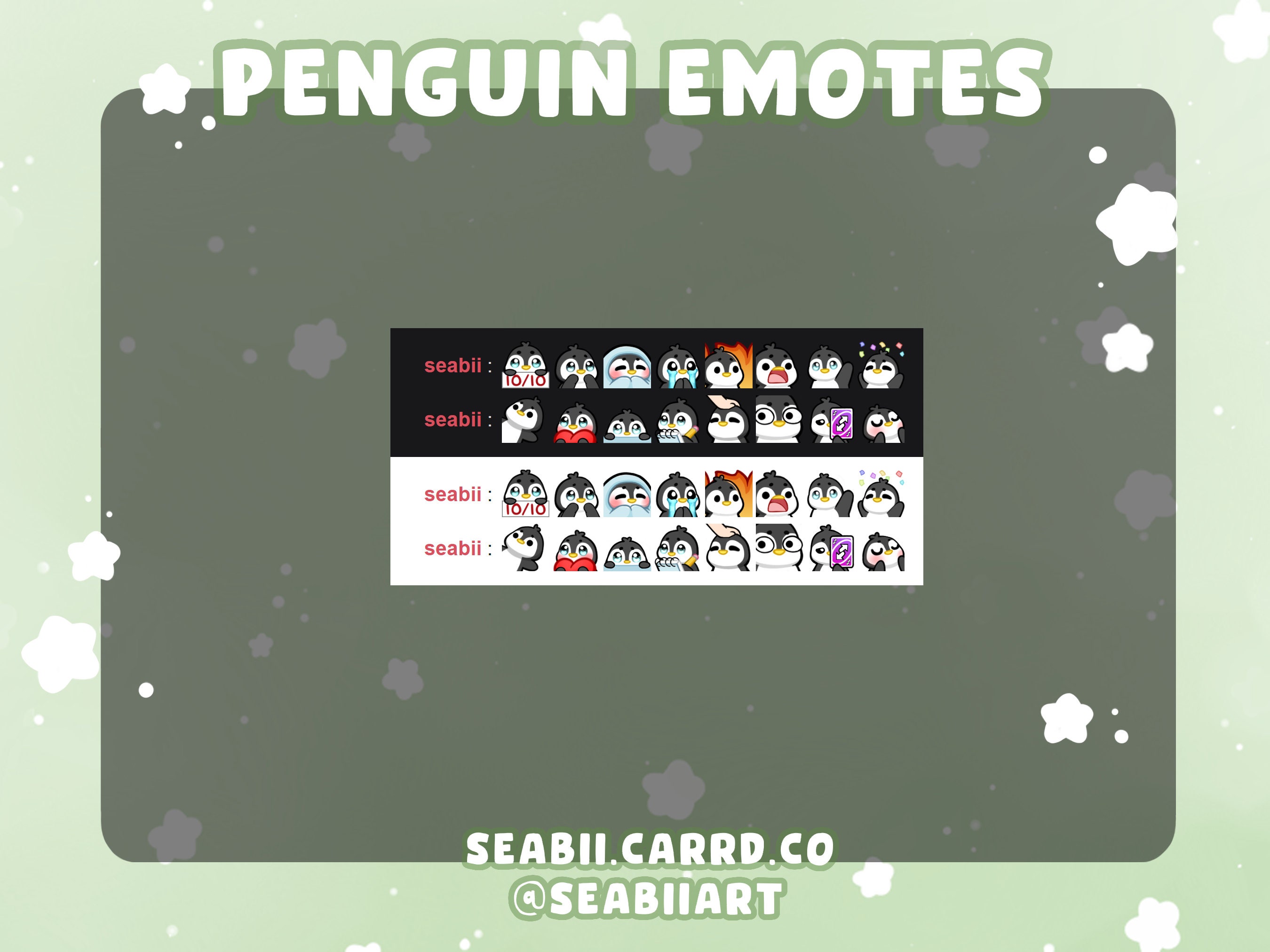 Adorable Penguin Emote Bundle Perfect for Streaming Twitch, Discord ...