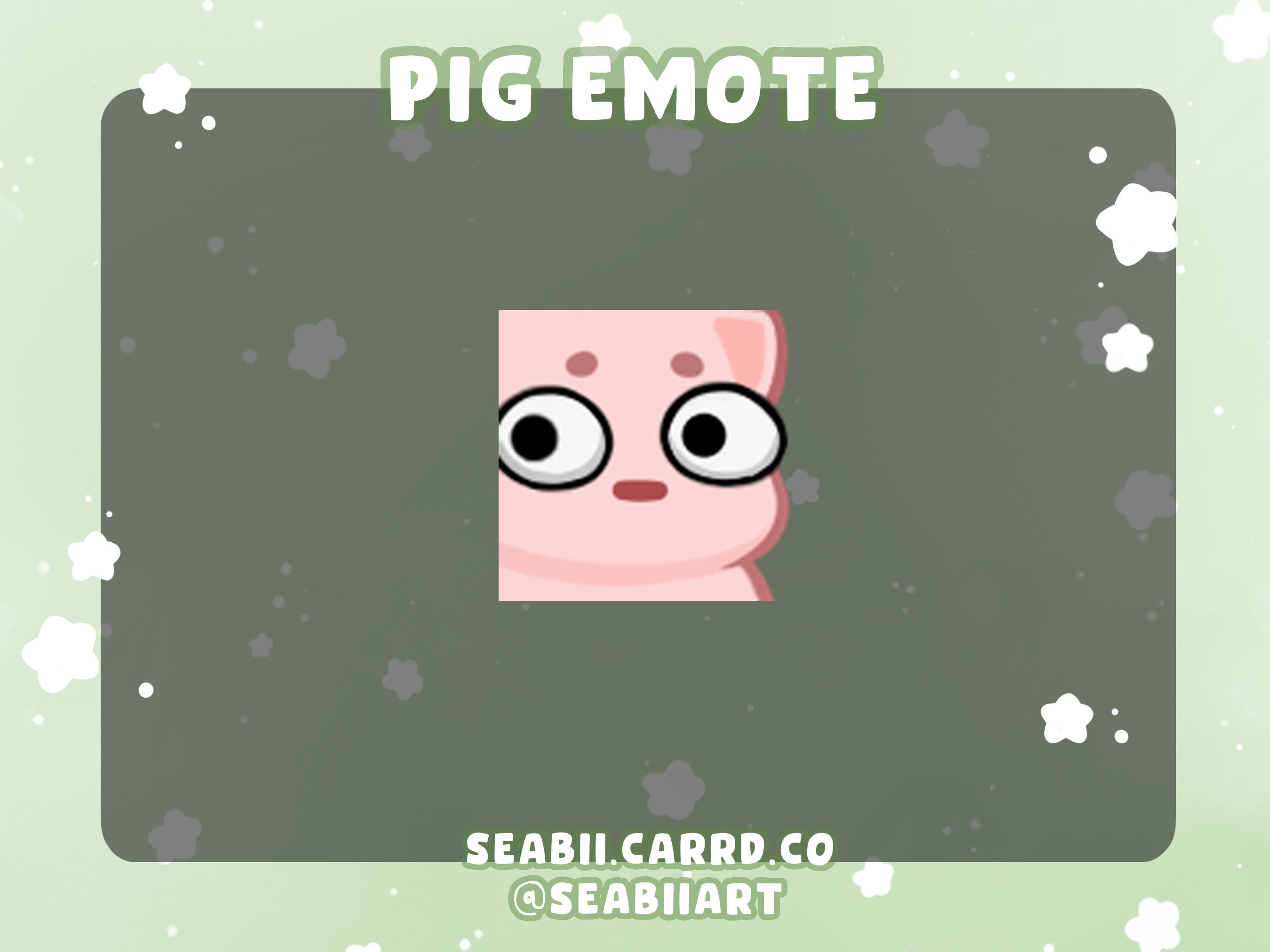 Pig Side Eye Stare Emote for Twitch, Discord and Youtube P2U Emote - Etsy