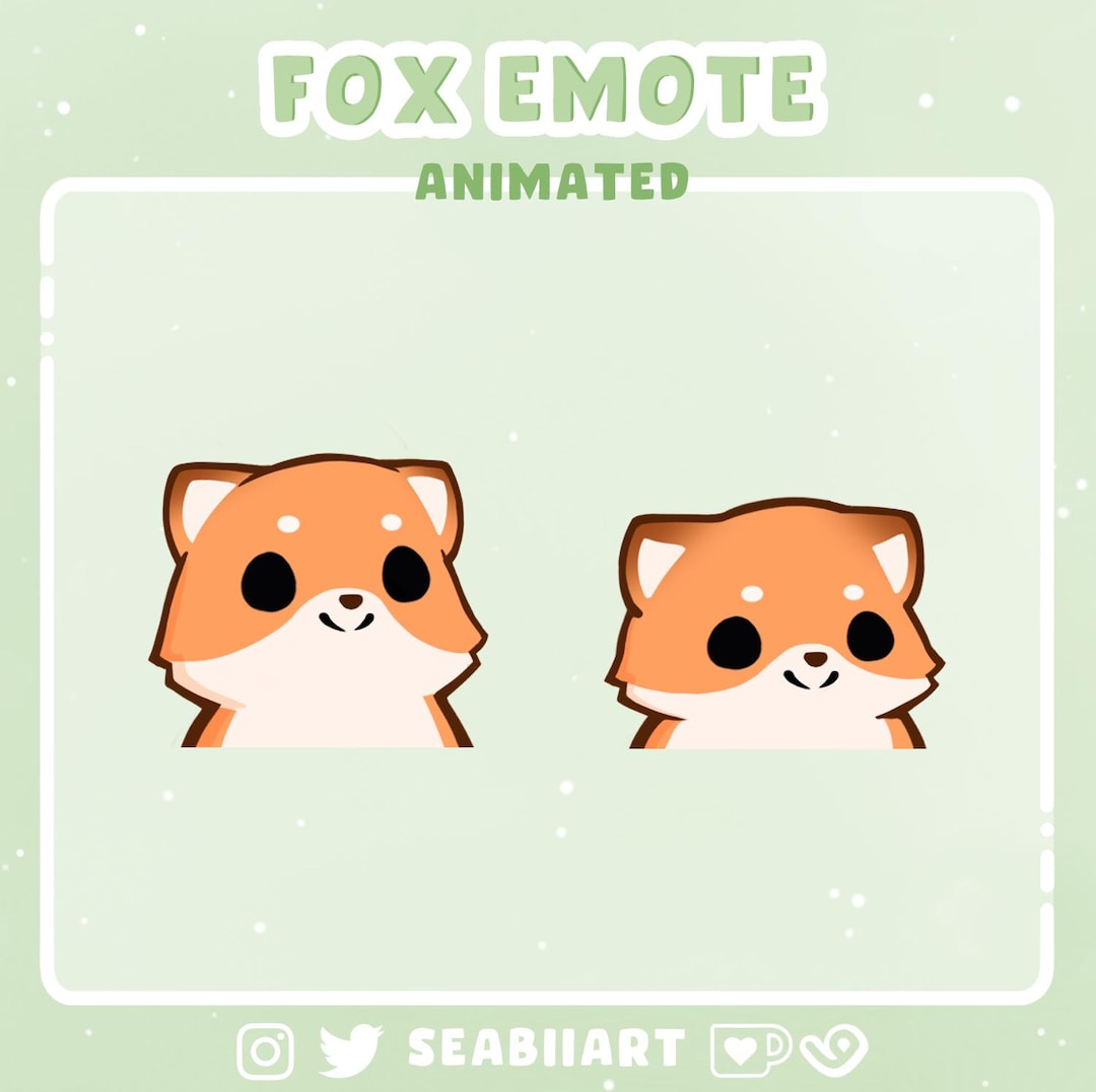 Fox | Animated Nodders Emote for Twitch, Discord and Youtube | 2 ...