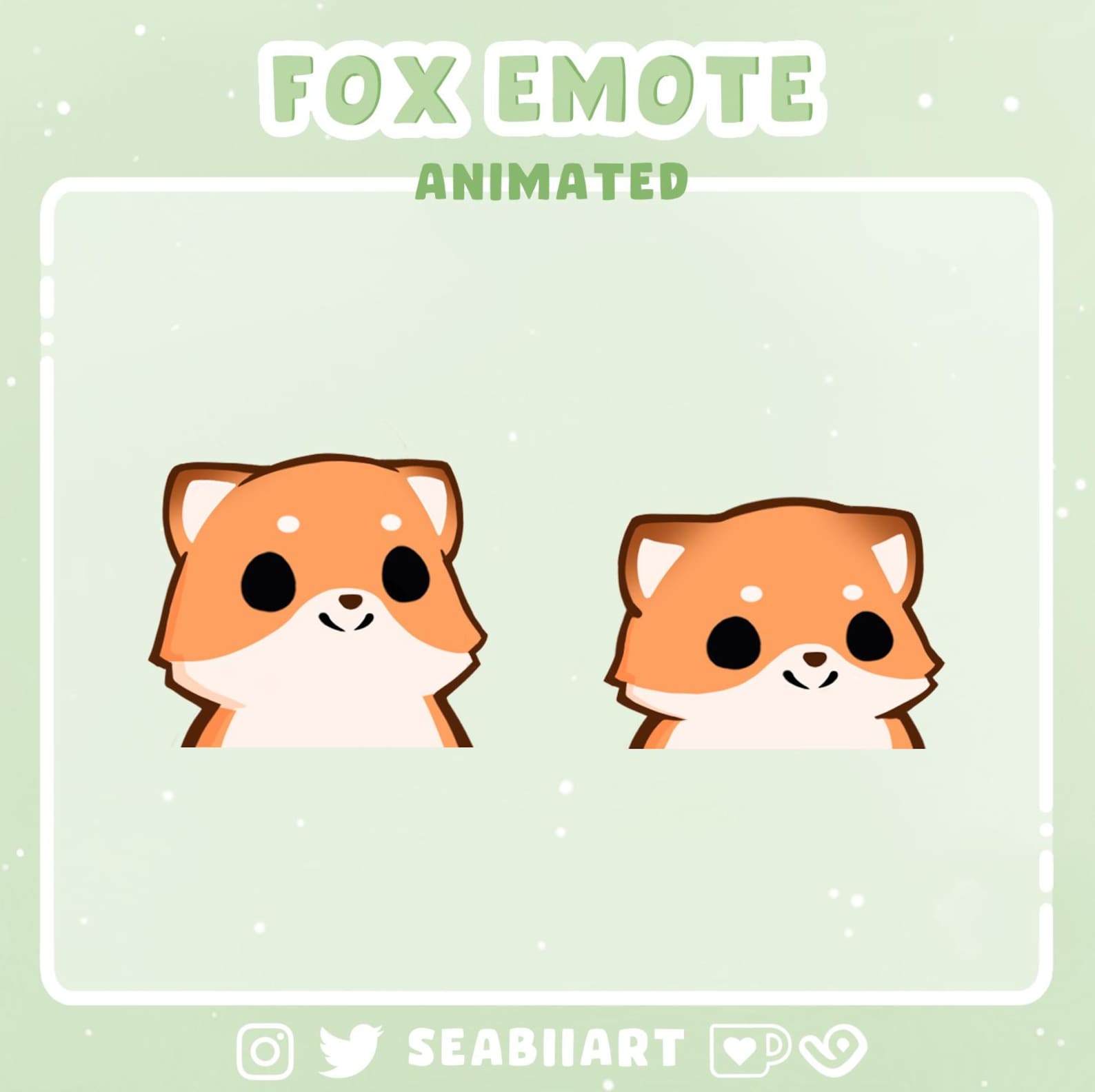 Fox | Animated Nodders Emote for Twitch, Discord and Youtube | 2 ...