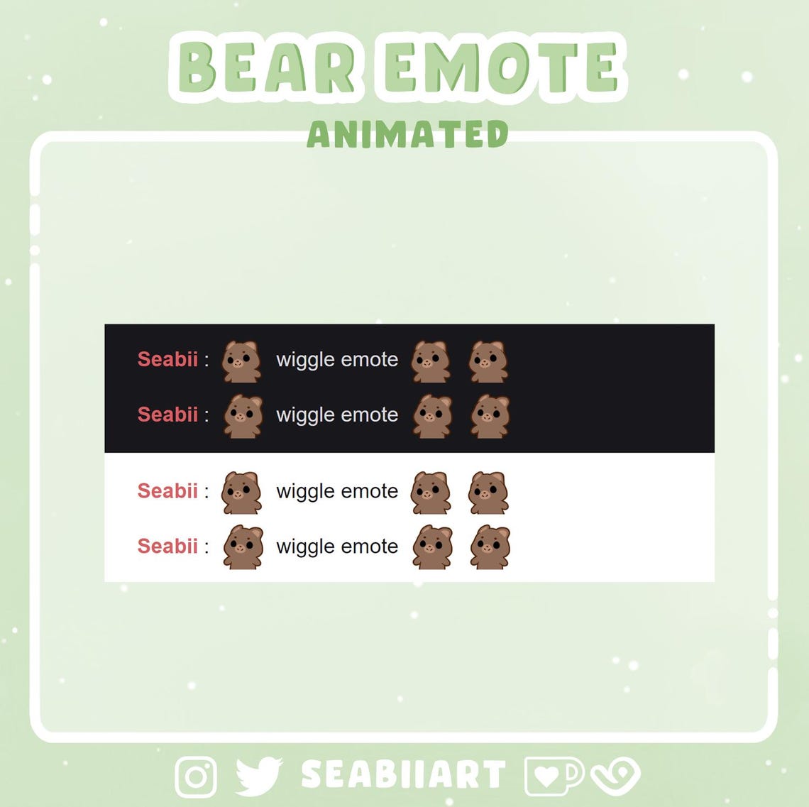 Bear | Animated Wiggle Dance Emote for Twitch, Discord and Youtube | 2 ...