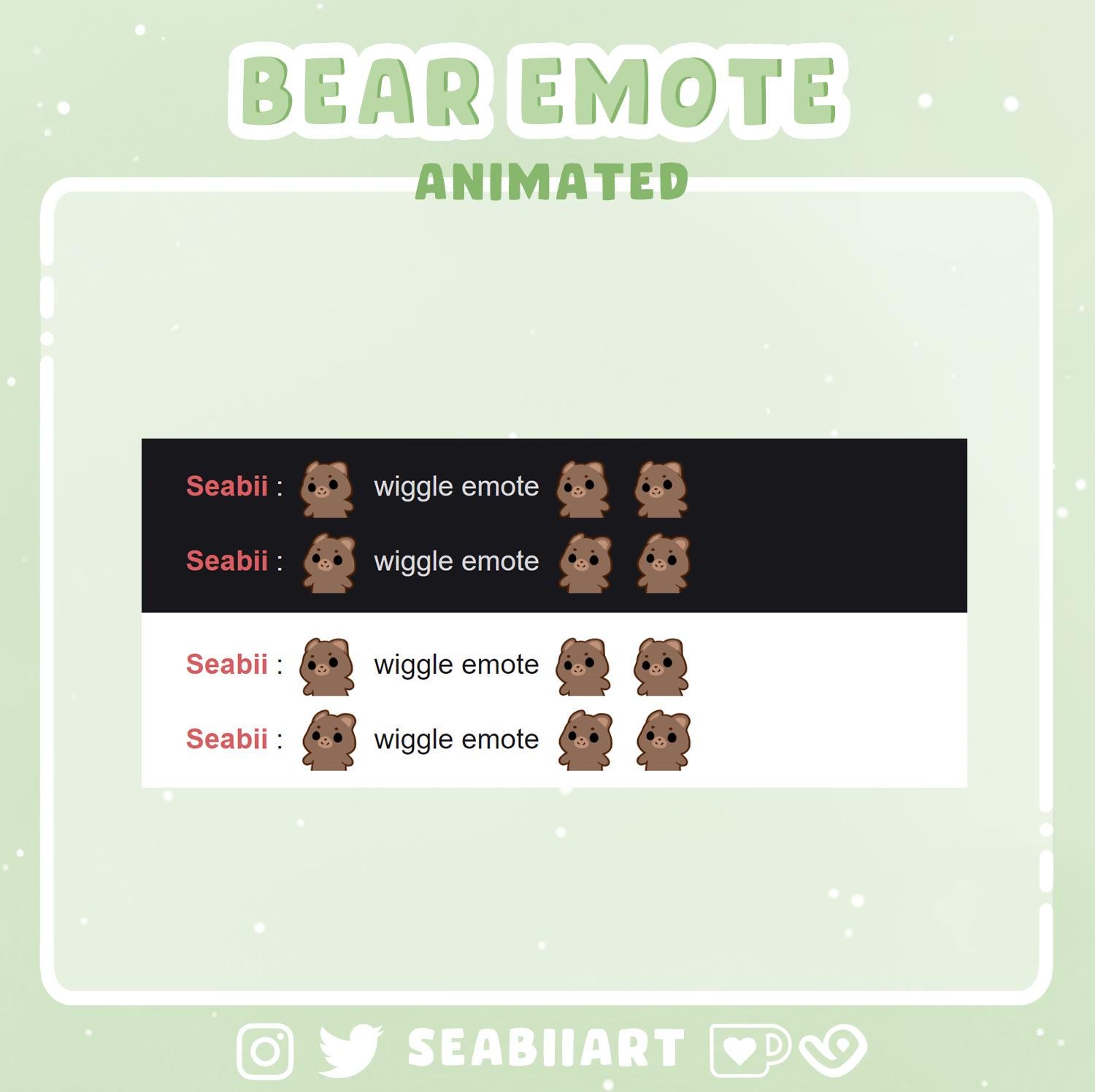 Bear | Animated Wiggle Dance Emote for Twitch, Discord and Youtube | 2 ...