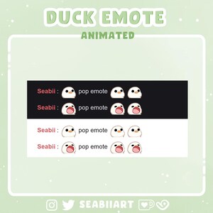 Duck | Animated Pop Yap Yapping Emote for Twitch, Discord and Youtube ...