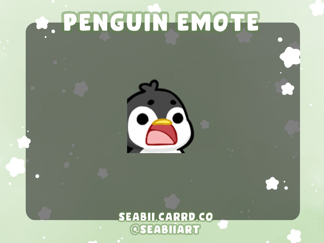Penguin Shocked Gasp Emote for Twitch Discord and Youtube - Etsy