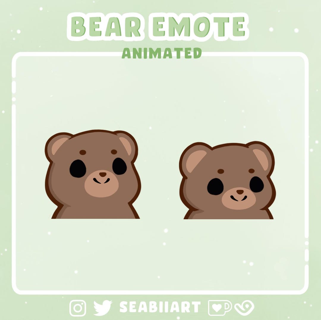 Bear | Animated Nodders Emote for Twitch, Discord and Youtube | 2 ...