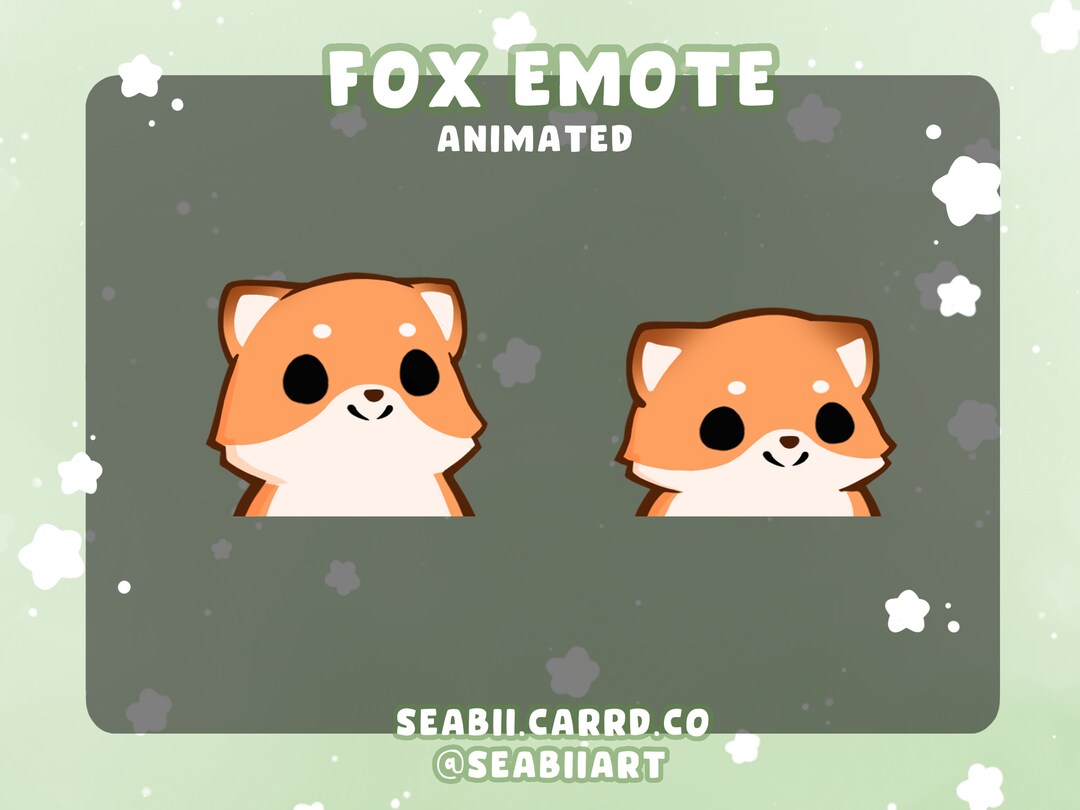Fox Animated Nodders Emote for Twitch, Discord and Youtube 2 Different ...