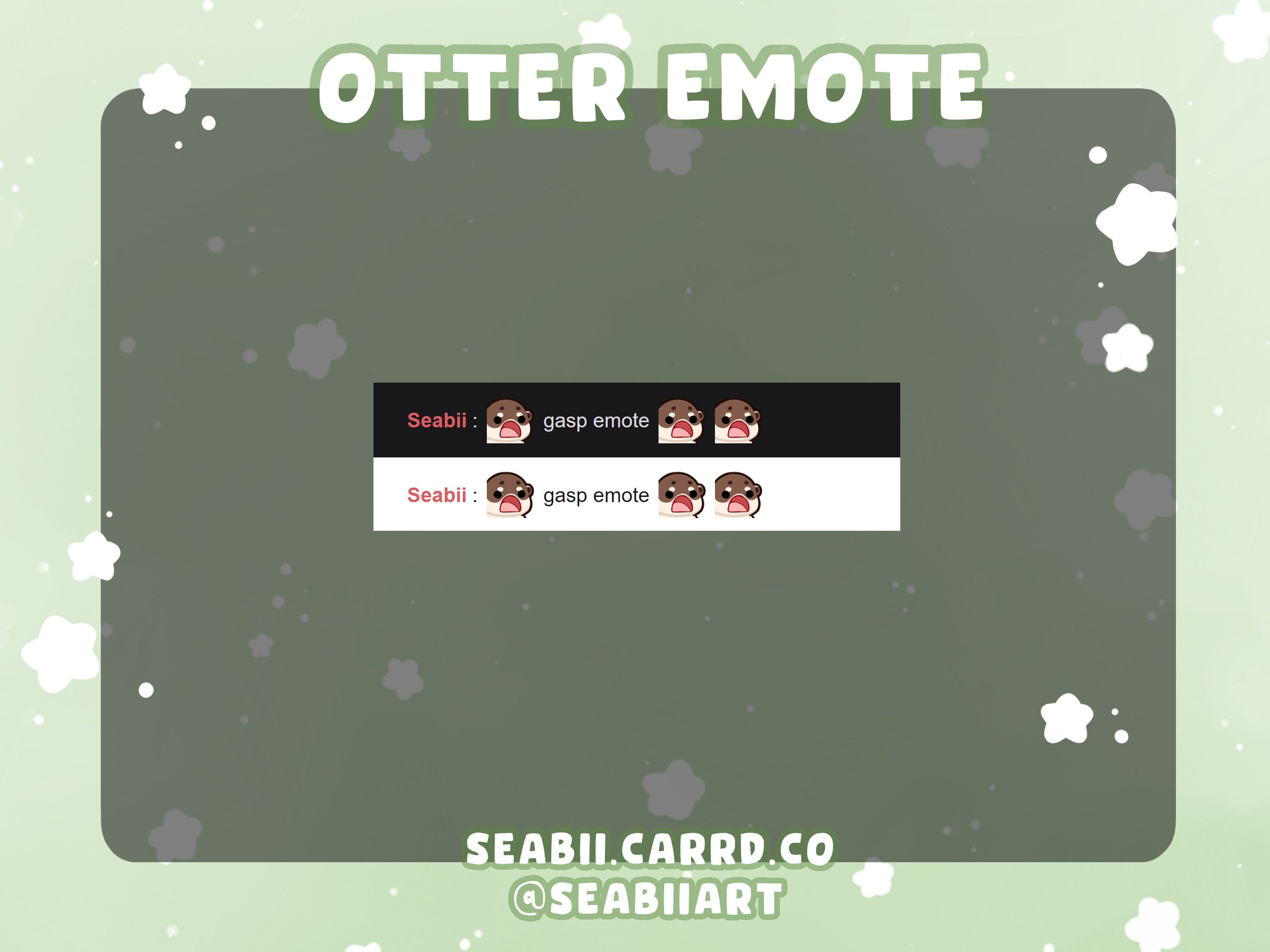 Otter Shocked Gasp Emote for Twitch, Discord and Youtube P2U Emote - Etsy