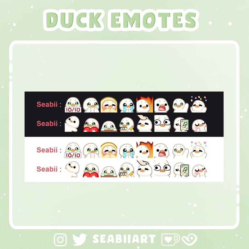 Duck Emote Pack for Twitch, Discord and Youtube | P2U Emotes - Etsy