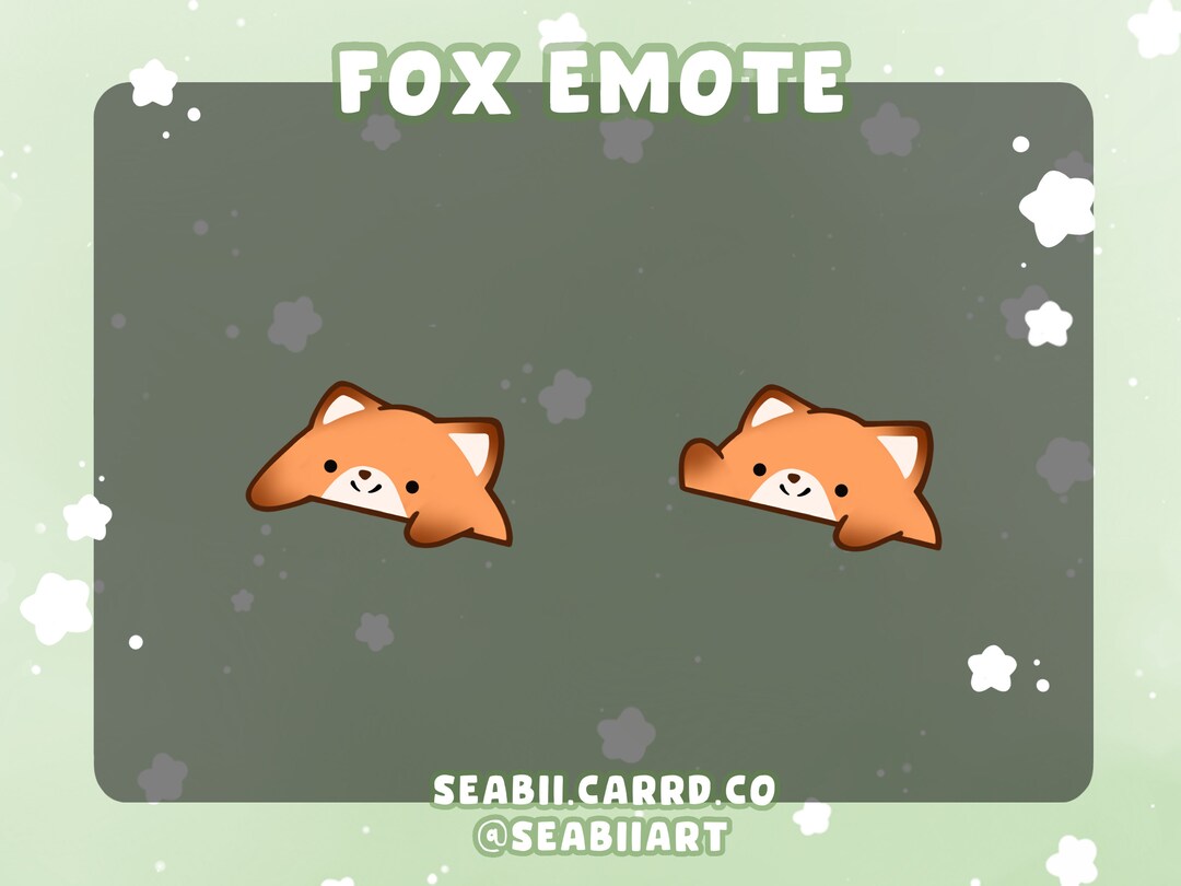Fox Animated Bongo Emote for Twitch Discord and Youtube 2 - Etsy