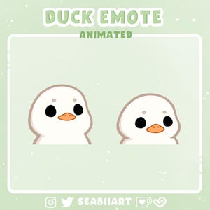 Animated Duck Emote: Nodders Nod Yes, Twitch/discord/youtube (digital ...