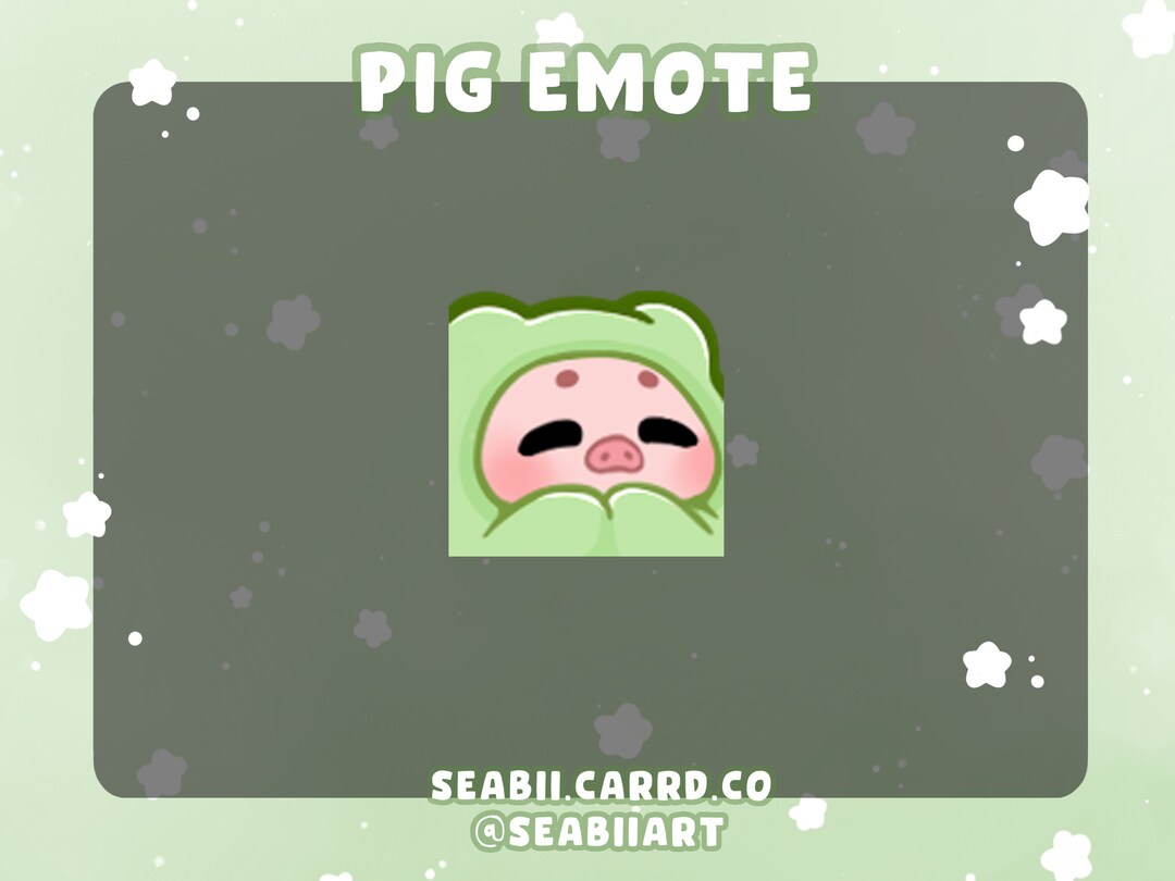 Pig Comfy Blanket Emote for Twitch, Discord and Youtube P2U Emote - Etsy