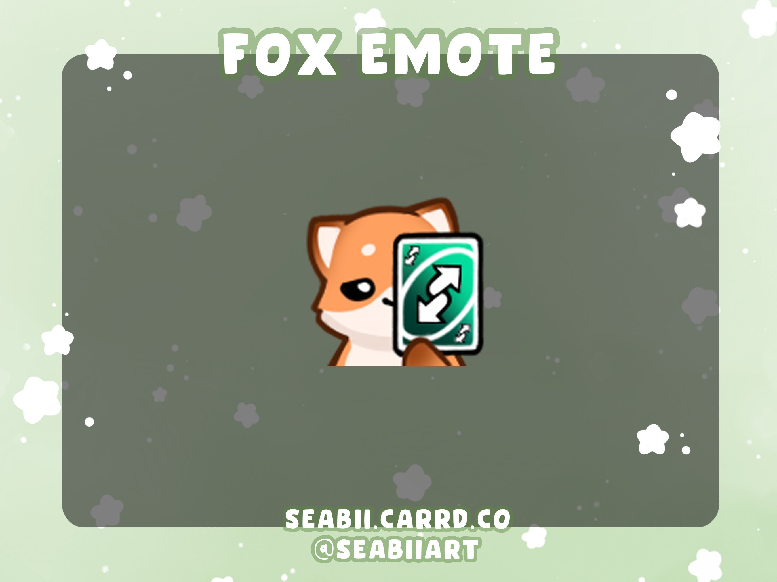 Fox UNO Reverse Card Emote for Twitch Discord and Youtube - Etsy