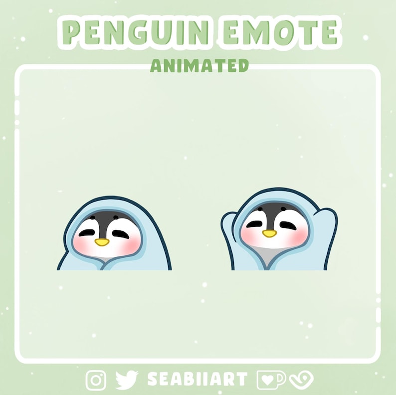 Animated Penguin Emote: Blankie Comfy Dance, Twitch/discord/youtube ...