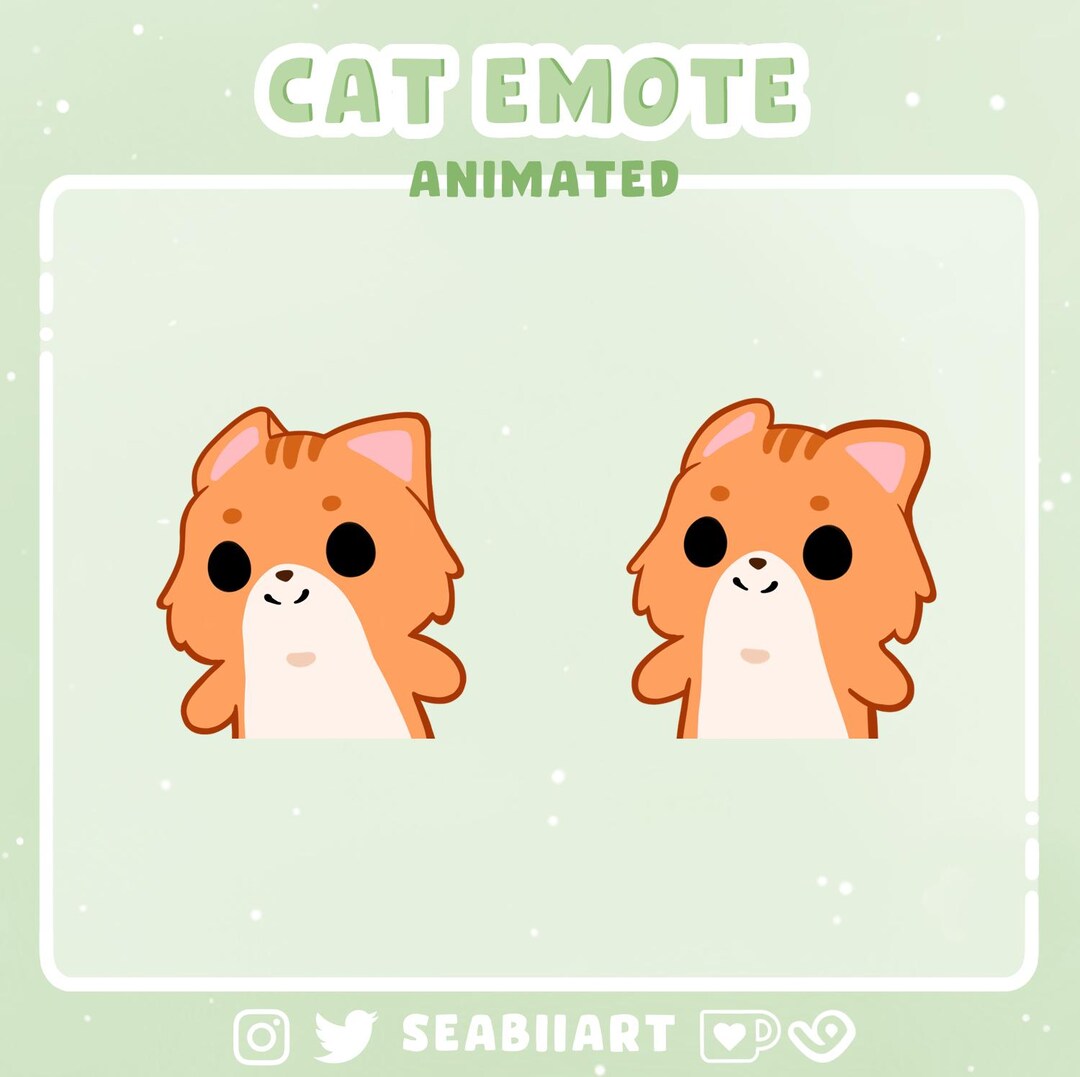 Orange Cat | Animated Wiggle Dance Emote for Twitch, Discord and ...
