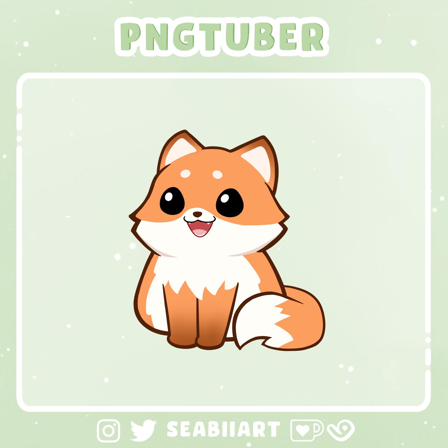 Fox | Pngtuber With 4 Toggles for Twitch & Youtube Streaming | Pngtuber ...