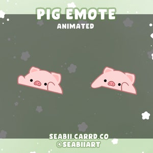 Pig Animated Bongo Emote for Twitch, Discord and Youtube 2 Different ...