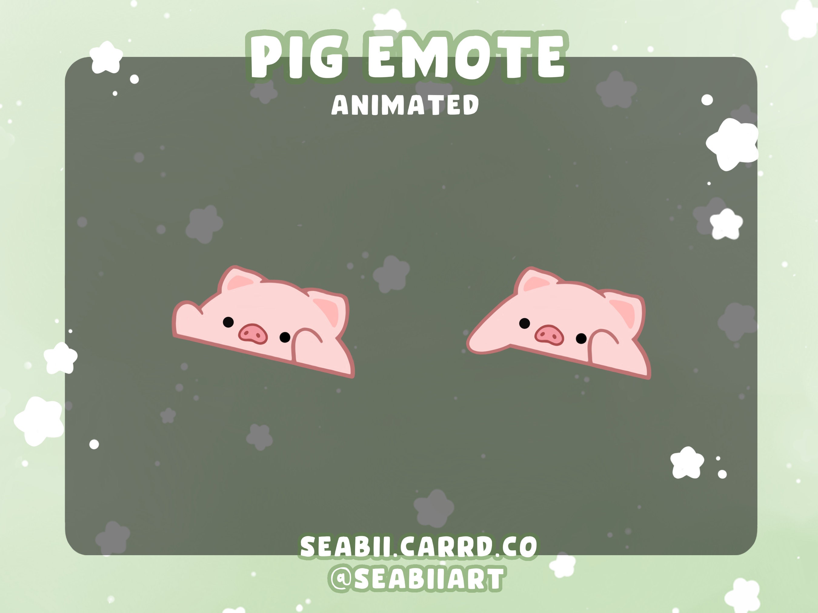 Pig Animated Bongo Emote for Twitch, Discord and Youtube 2 Different ...