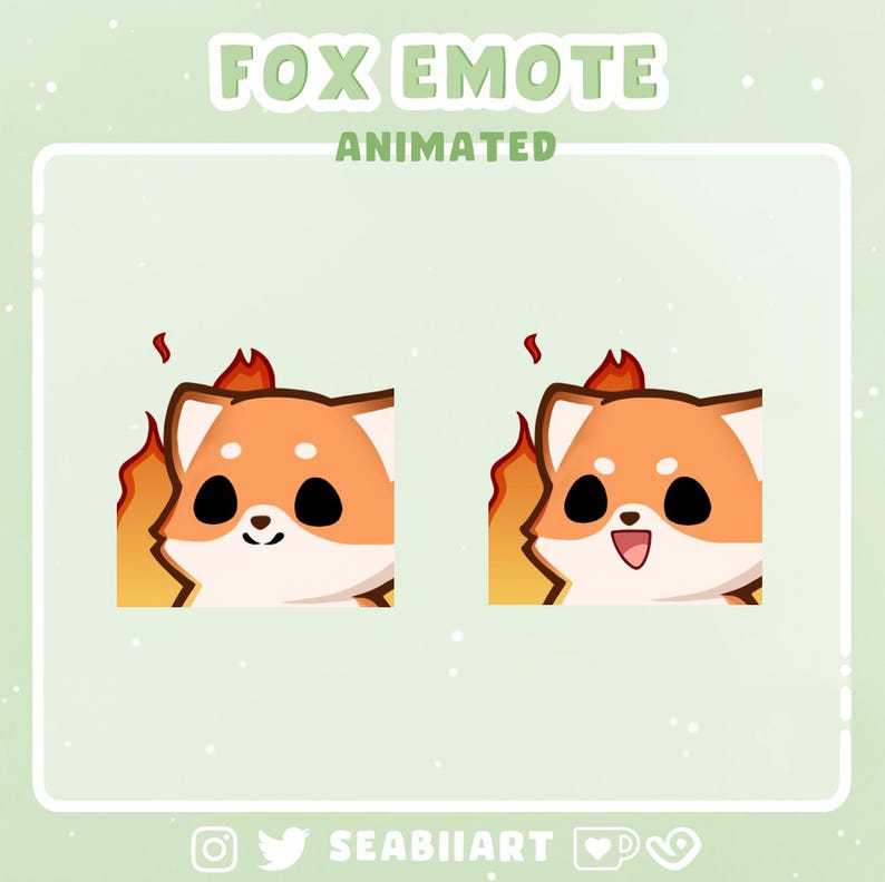 Fox | Animated This is Fine Emote for Twitch, Discord and Youtube ...