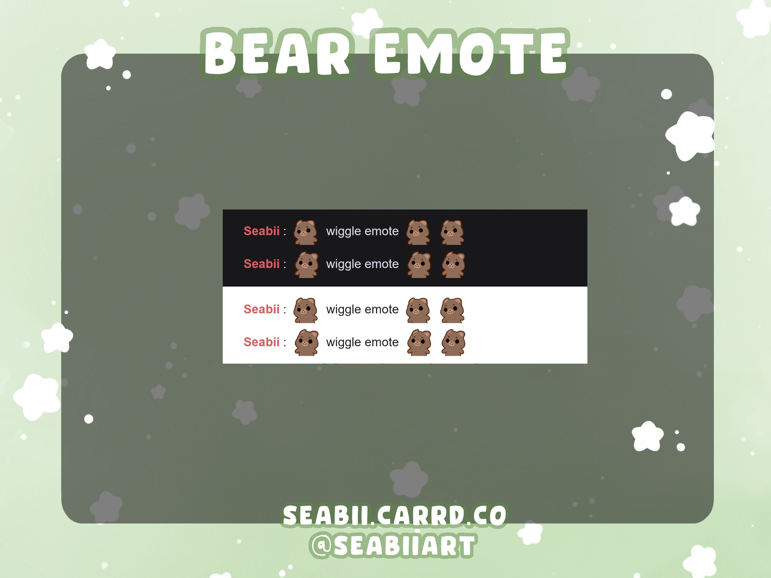 Bear Animated Wiggle Dance Emote for Twitch, Discord and Youtube 2 ...