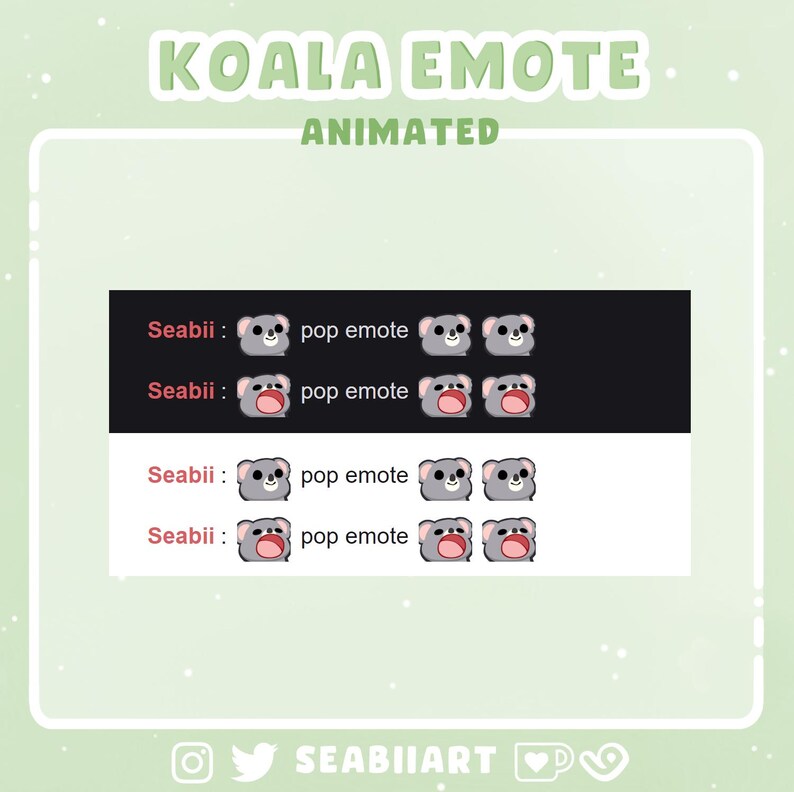 Koala | Animated Pop Yap Yapping Emote for Twitch, Discord and Youtube ...