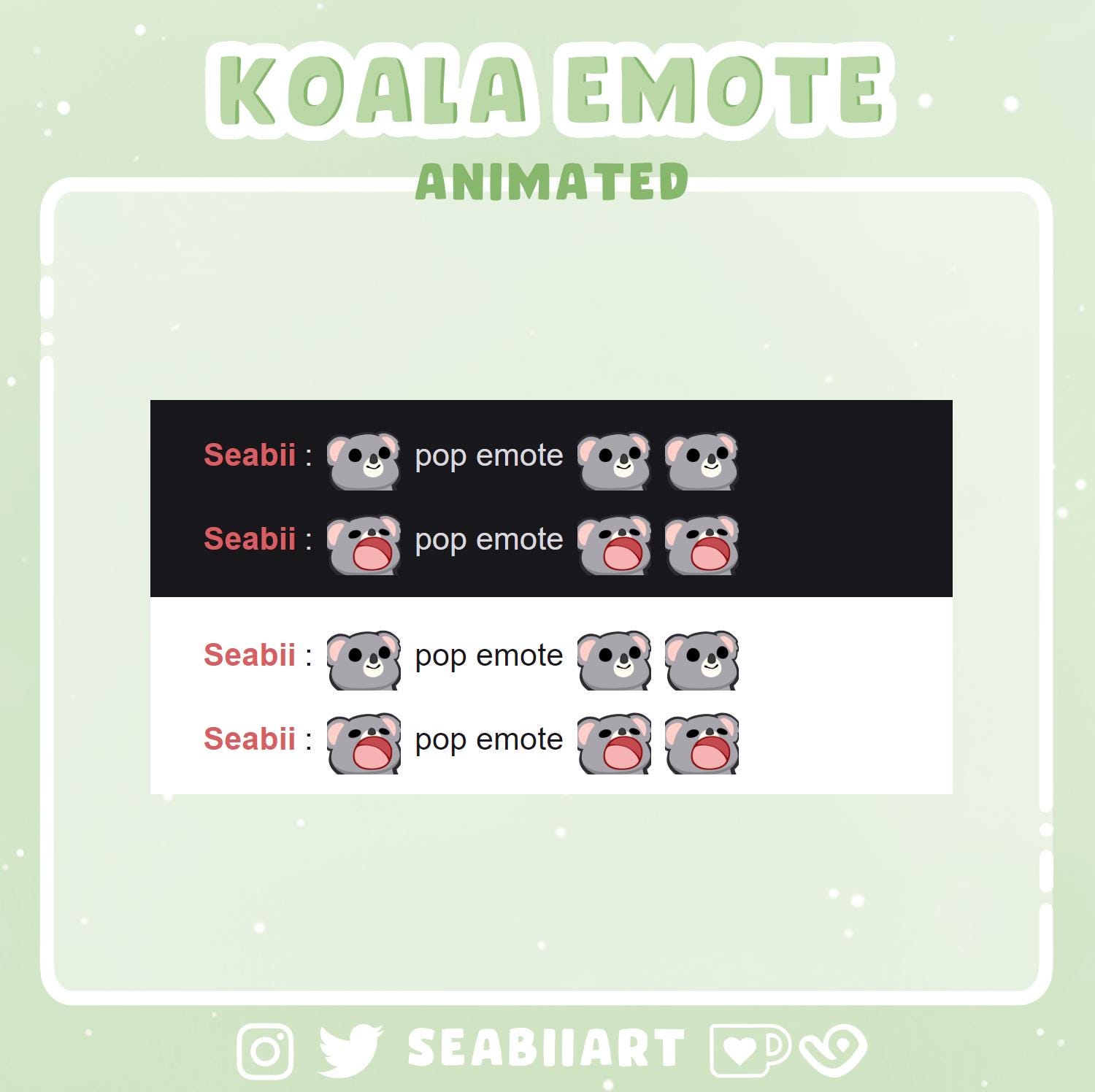 Koala | Animated Pop Yap Yapping Emote for Twitch, Discord and Youtube ...
