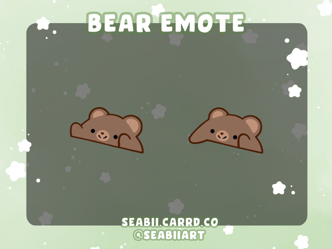 Bear Animated Bongo Emote for Twitch Discord and Youtube - Etsy