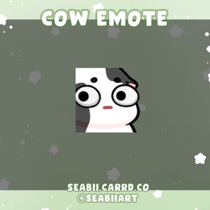 Cow Side Eye Stare Emote for Twitch, Discord and Youtube P2U Emote - Etsy