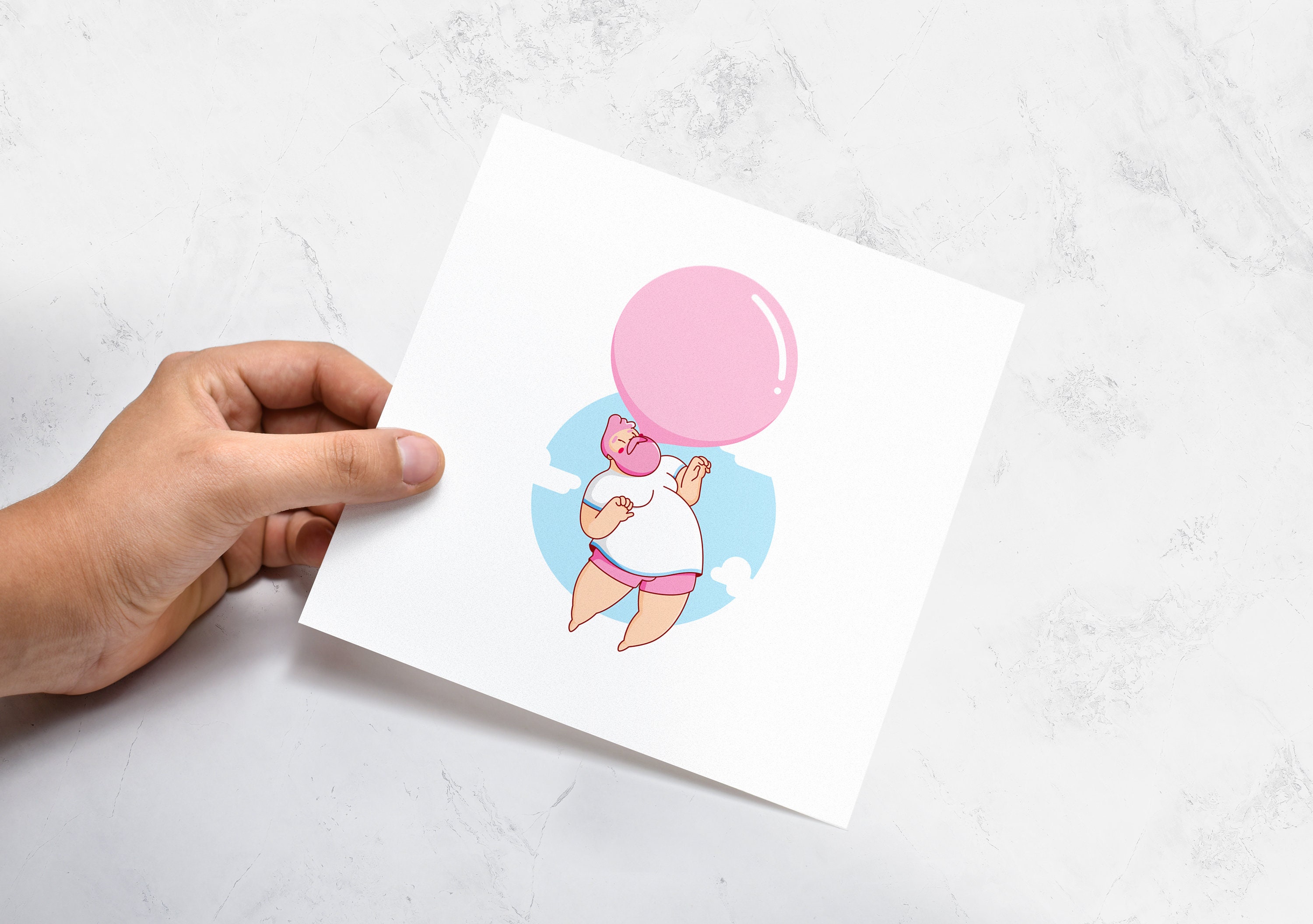 Bubblegum Gay Bear Art Print LGBTQ Art Print Gay Bear Art | Etsy