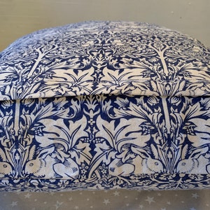 William Morris Brer Rabbit Blue Cushion Cover With Zip - Etsy