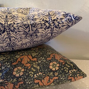 William Morris Brer Rabbit Blue Cushion Cover With Zip - Etsy