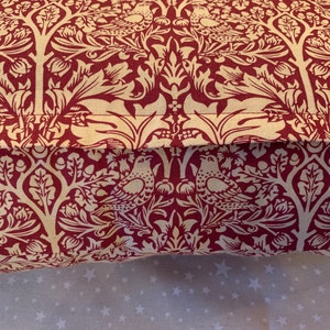 William Morris Brer Rabbit Red Cushion Cover With Zip - Etsy