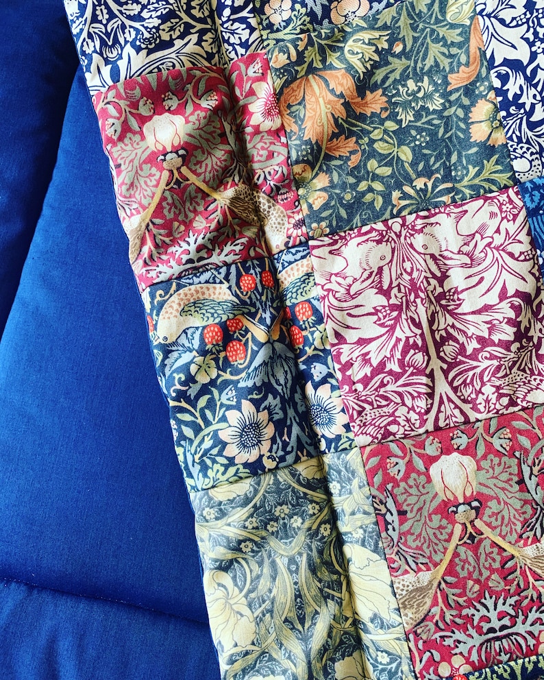 Kingsize/ Double/single William Morris Patchwork Fleece - Etsy