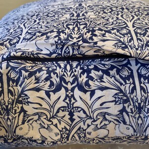 William Morris Brer Rabbit Blue Cushion Cover With Zip - Etsy