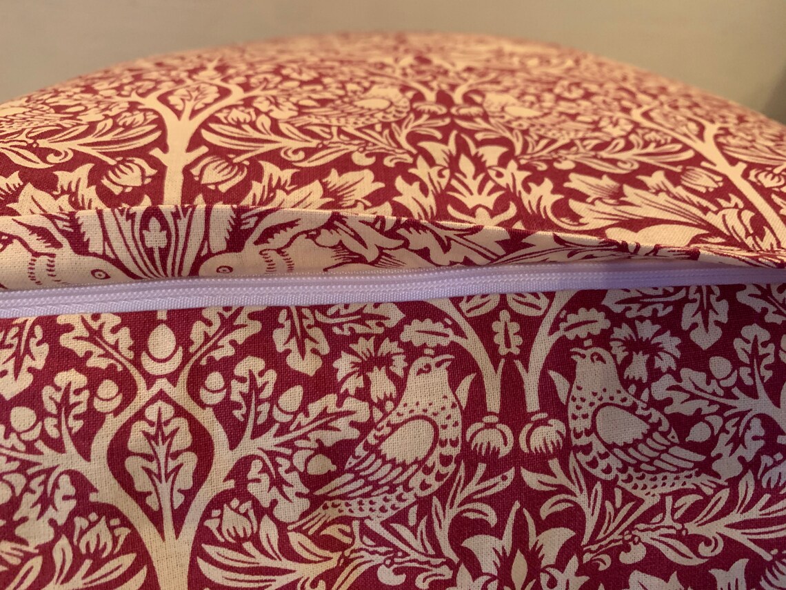 William Morris Brer Rabbit Red Cushion Cover With Zip - Etsy