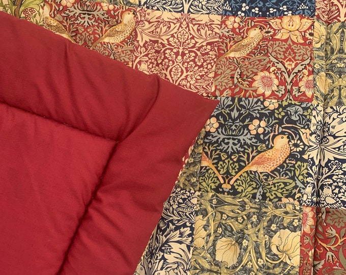 William Morris Quilted Patchwork Throw/blanket - Etsy