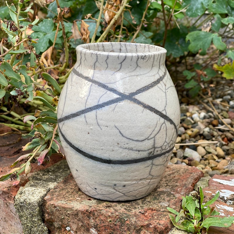 Raku Vase - Etsy