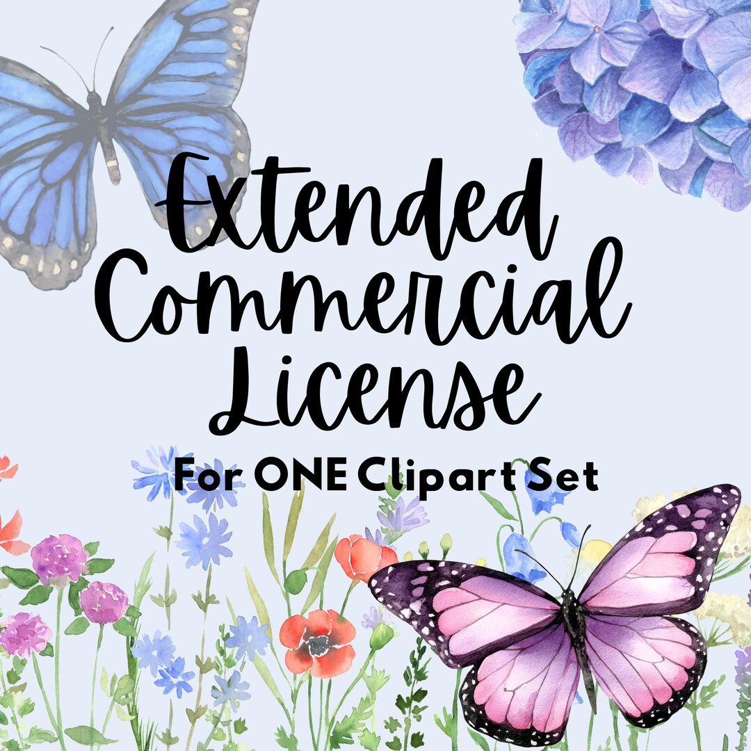Extended Commercial License for One Digital Clipart Listing Above 500 ...