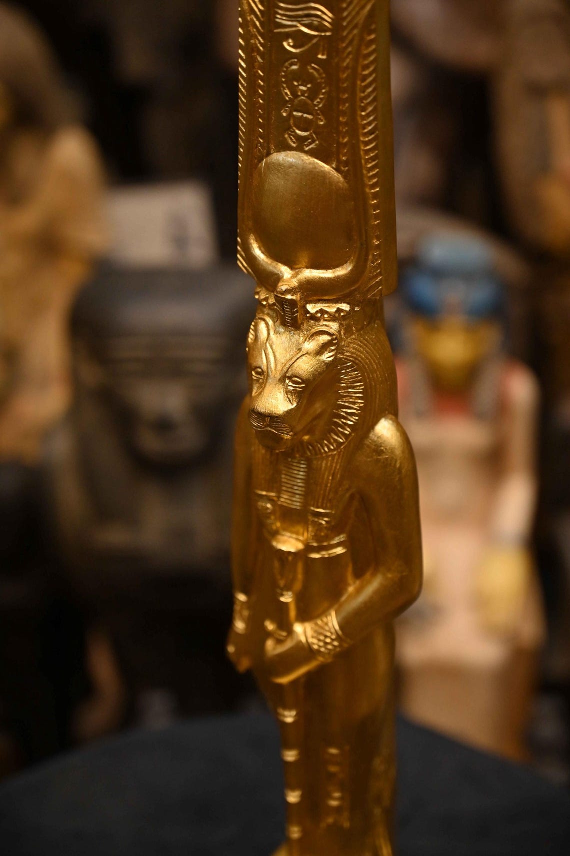 Sekhmet Statue: Antique Egyptian Stone Sculpture, Ancient Collectible ...