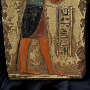 Rare Ancient Egyptian God Thoth Wall Relief - Antique Djehuti Statue ...