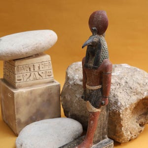 Ancient Egyptian Antiquities Thoth God Statue – Rare Pharaonic Stone ...