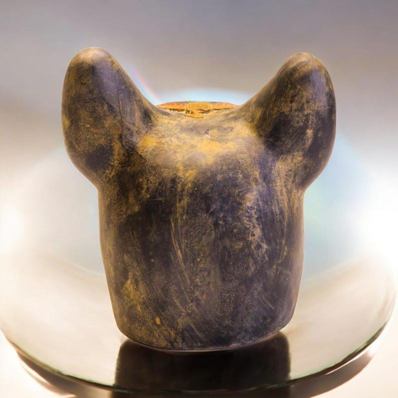 Ancient Egyptian Bastet Head Statue - Rare Antique Artifact - Egyptian ...