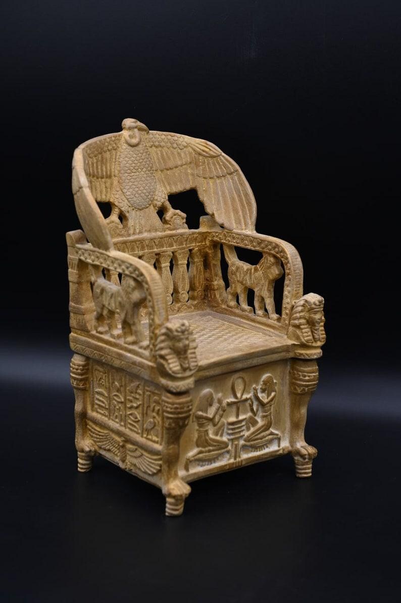 Egyptian Handmade, Throne of King Tutankhamun, Made in Egypt - Etsy