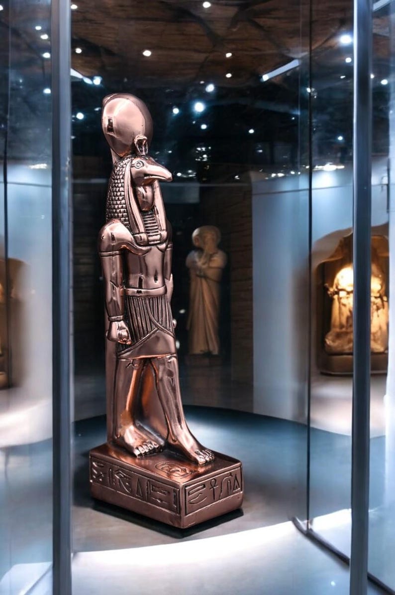 Handcrafted God Thoth Pharaonic Stone Statue – Egyptian Ancient Art ...