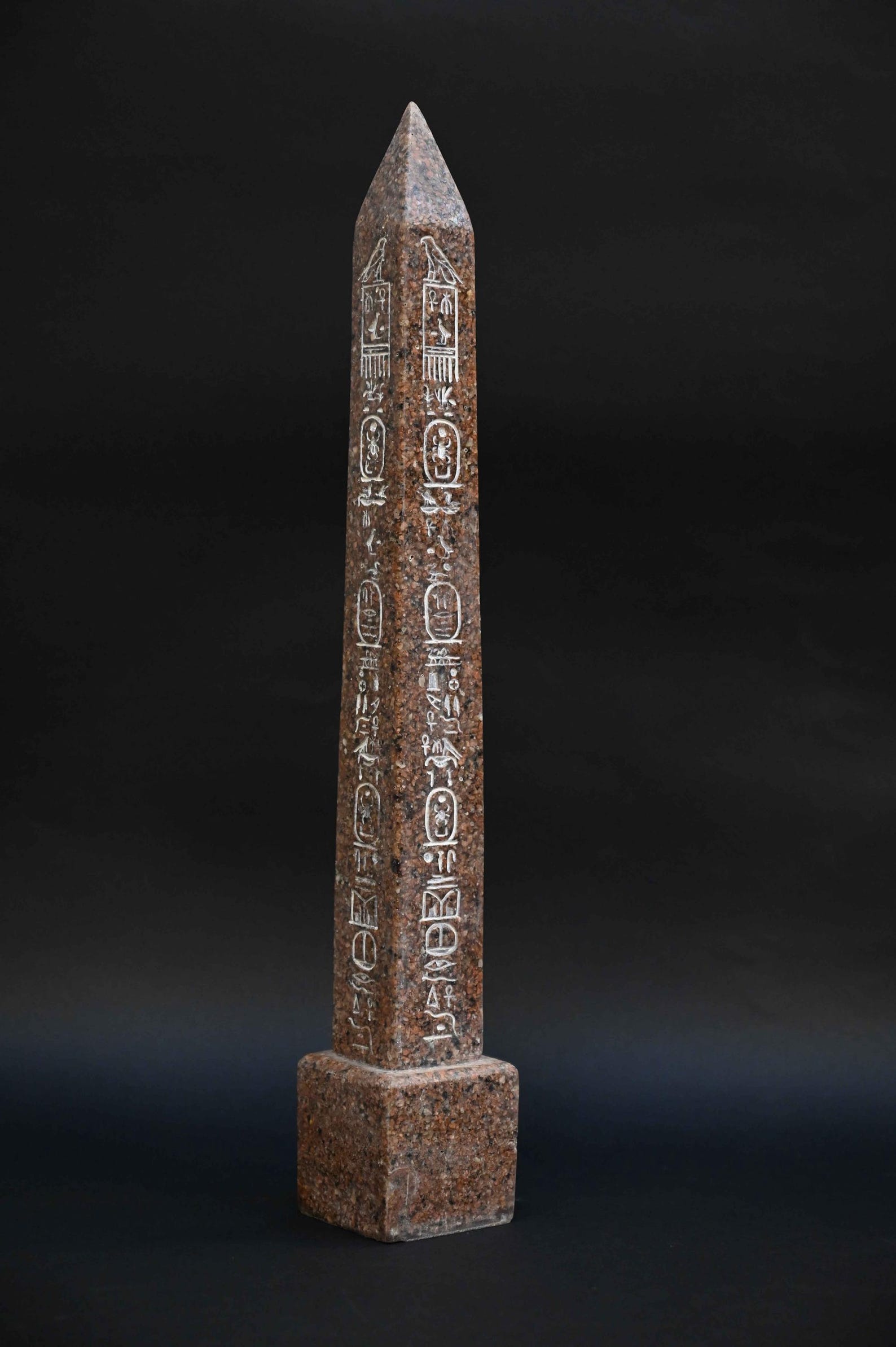 Handcrafted Stone Obelisk Statue: Egyptian Decor Collectible - Etsy