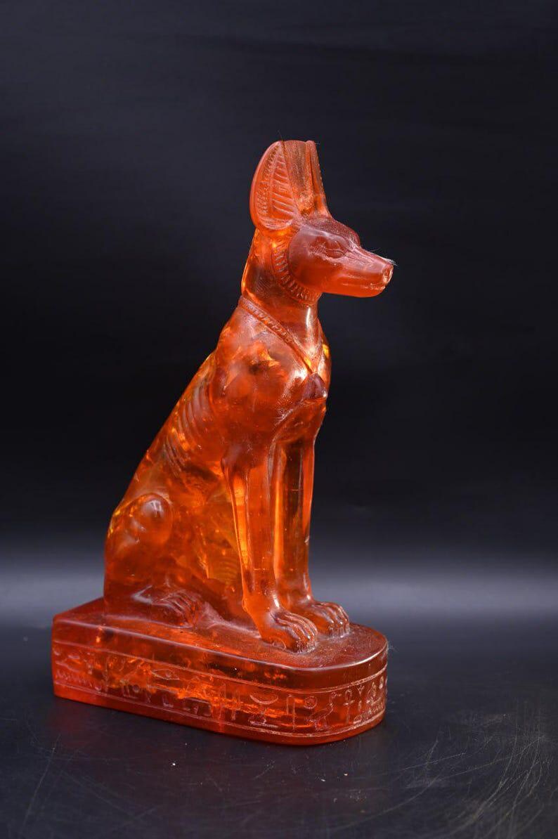 Egyptian God of Afterlife, Amber Replica: Anubis Statue - Etsy