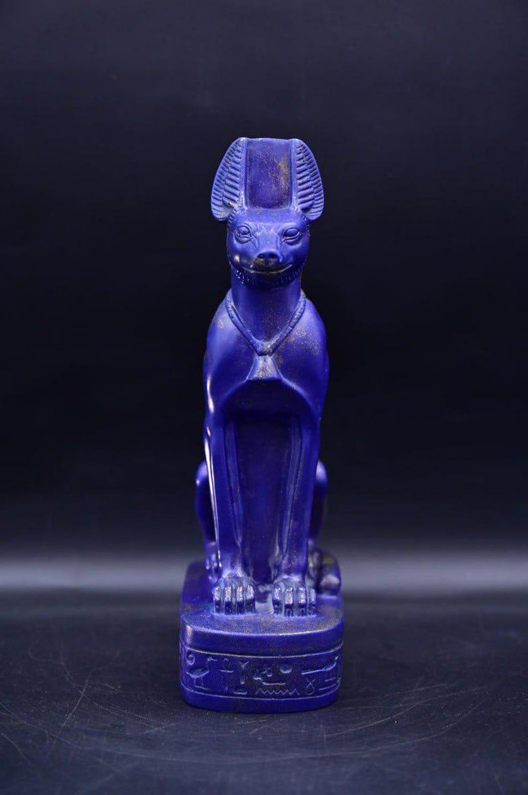 Anubis - Egyptian God of Afterlife, Gemstone Altar Decor: Anubis Statue ...